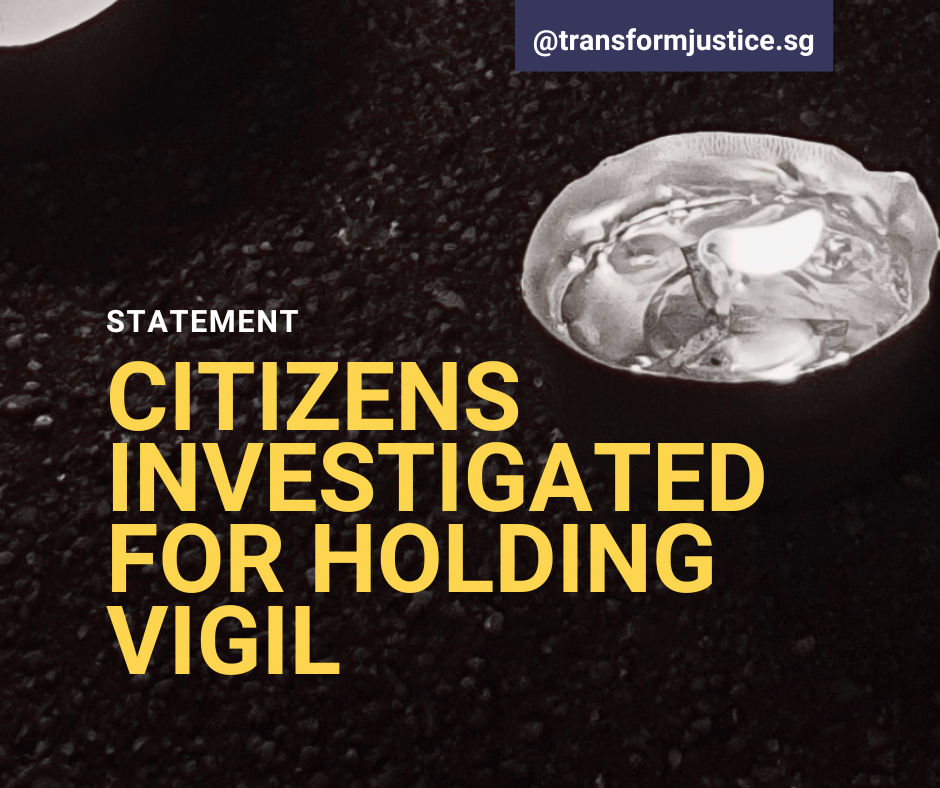 Statement: CITIZENS INVESTIGATED FOR HOLDING VIGIL – Transformative ...